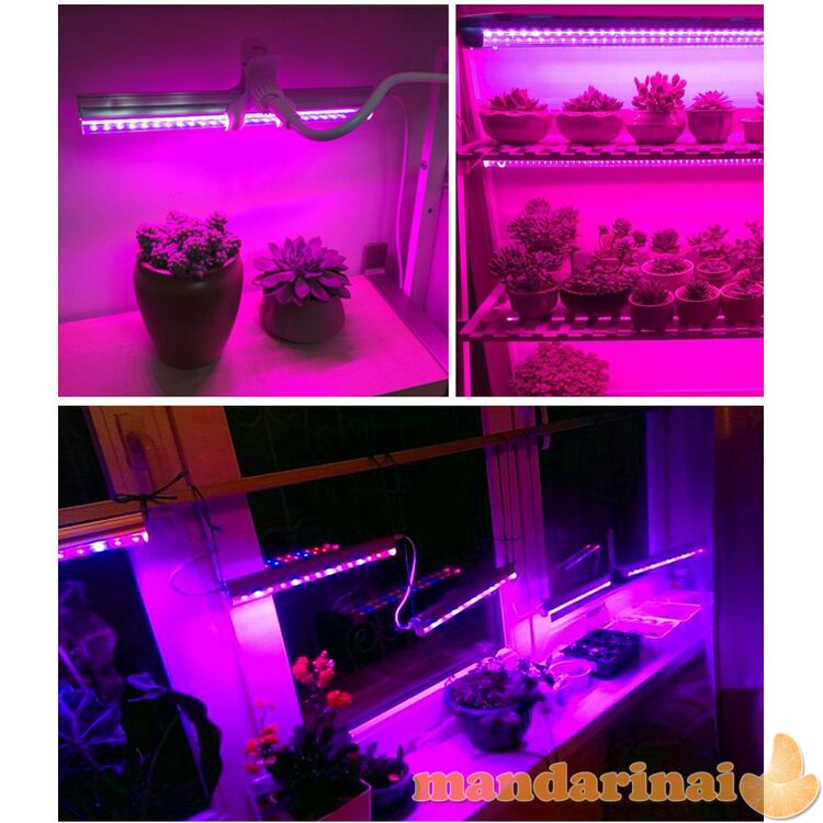 Pilno Spektro LED Šviestuvų Komplektas Augalams Auginti | Mandarinai.lt