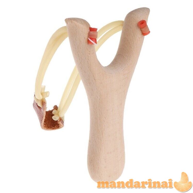 Tvirta medinė ragatkė su dvigubomis gumomis | Mandarinai.lt